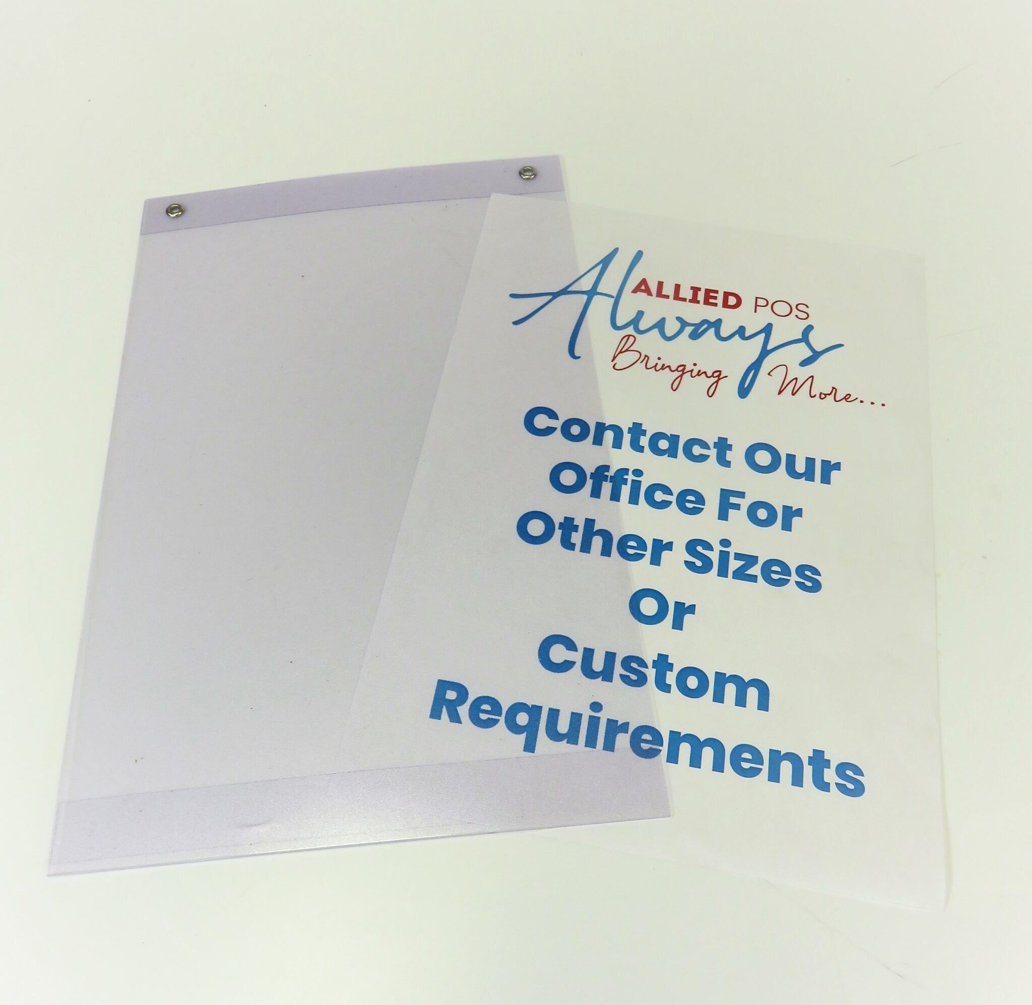 A3 PVC Poster Holders with Eyelets to hang - HL Display Ireland